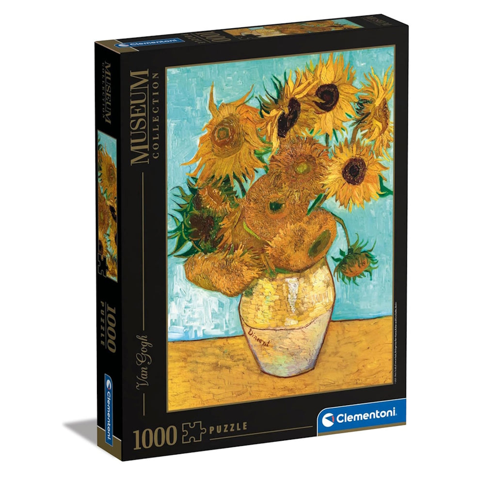 Clementoni Museum Collection 1000 Piece Puzzle - Van Gogh Sunflowers ...