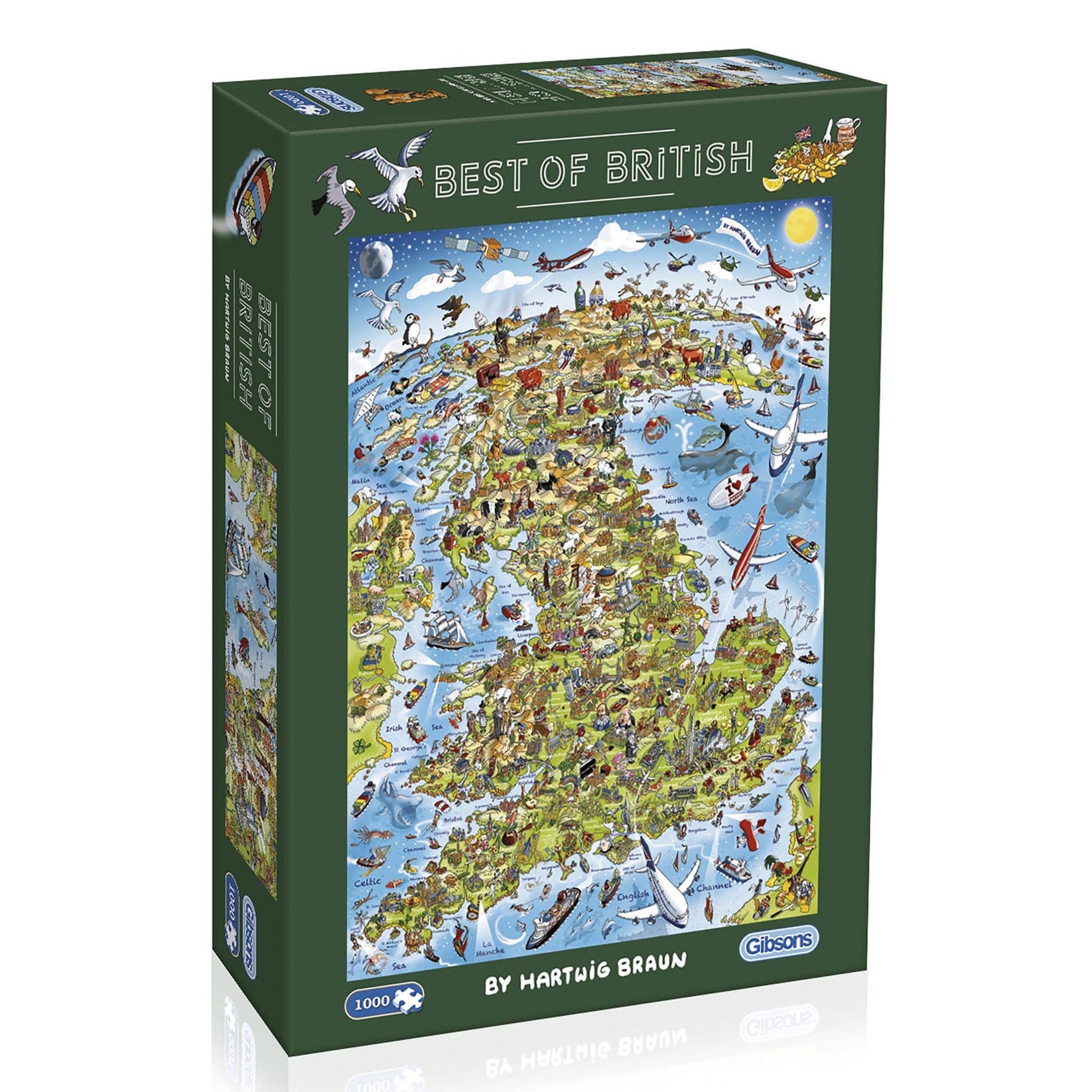 Gibsons 1000 Piece Jigsaw Puzzle - Best of British – The Jigstore