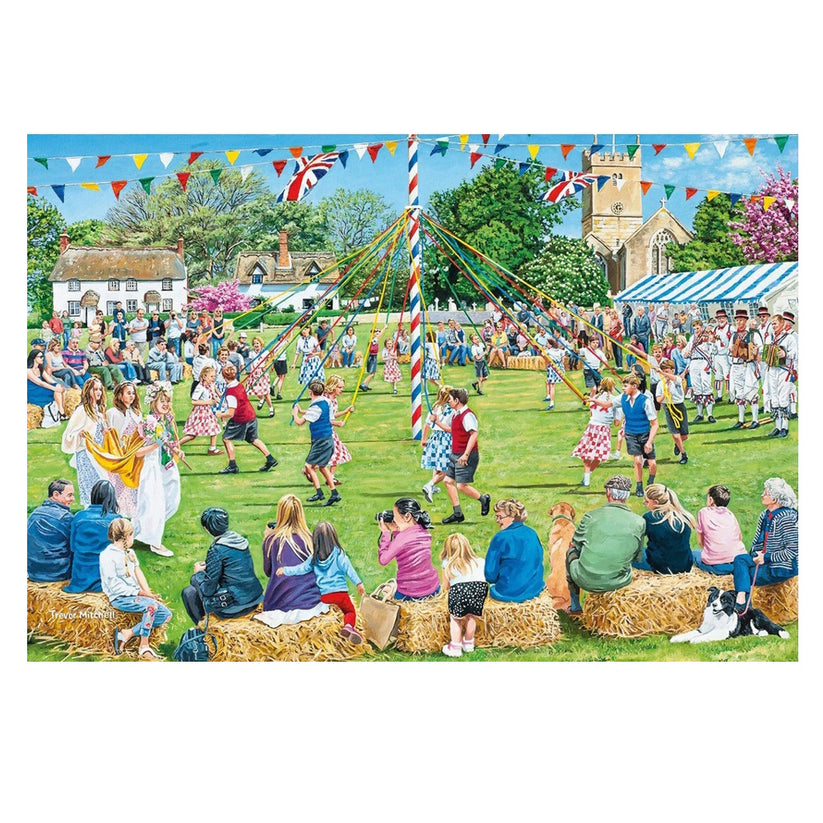 Gibsons 4 x 500 Piece Jigsaw Puzzles - Village Celebrations – The Jigstore