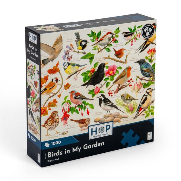 House of Puzzles 1000 Piece Puzzle - Birds In My Garden – The Jigstore