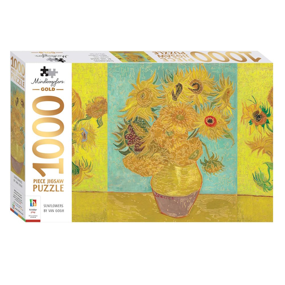 Mindbogglers Gold 1000 Piece Puzzle - Van Gogh Sunflowers – The Jigstore