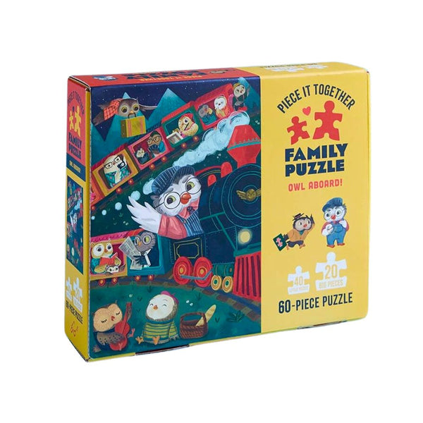 Piece It Together 60pce Family Puzzle: Owl Aboard! – The Jigstore