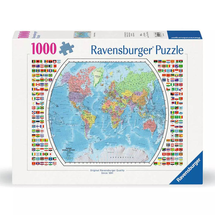 Ravensburger 1000 Piece Puzzle - Political World Map – The Jigstore