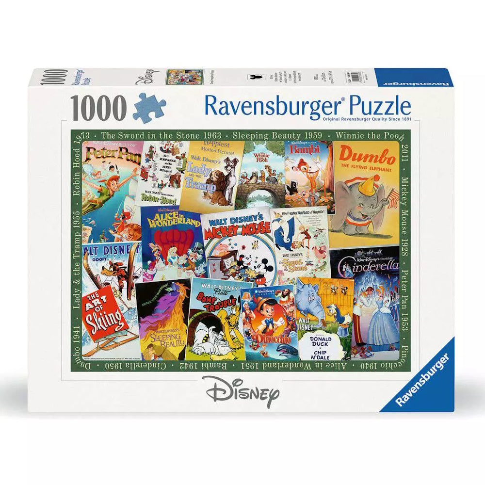 Ravensburger 1000 Piece Puzzle - Disney Vintage Movie Posters – The ...