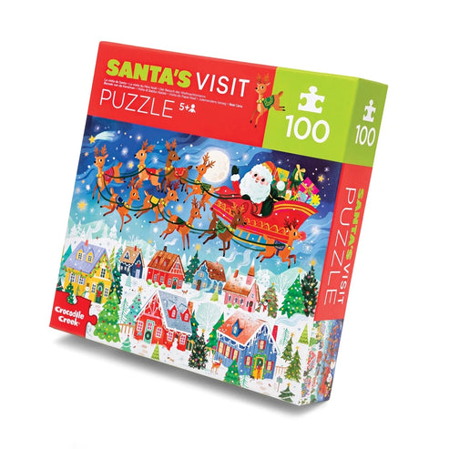 Crocodile Creek 100 Piece Puzzle - Santa's Visit – The Jigstore